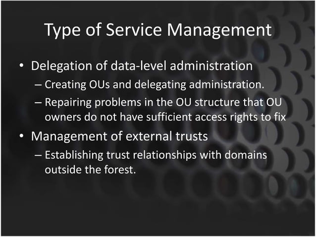 Designing the active directory logical structure | PPTX | Computer ...