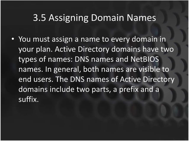 Designing the active directory logical structure | PPTX | Computer ...