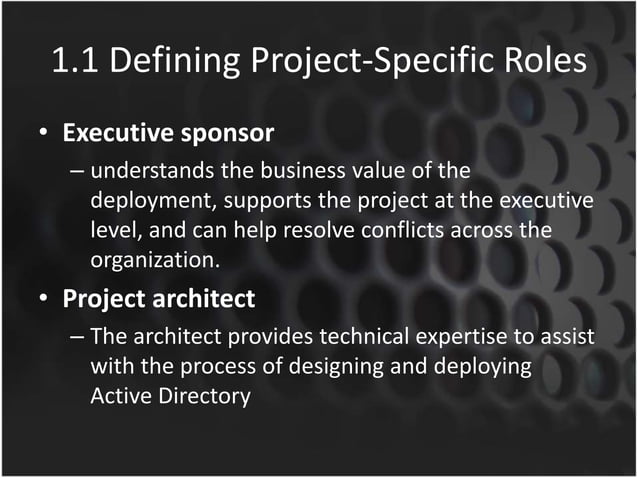 Designing the active directory logical structure | PPTX | Computer ...