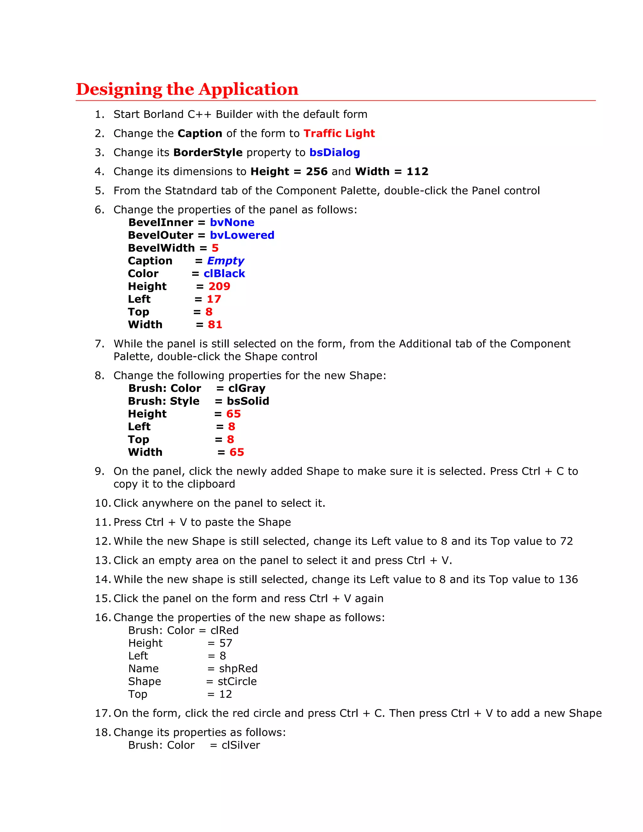 C++ program for TRAFFIC LIGHT | PDF