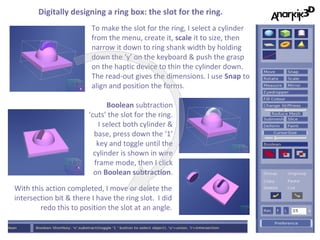 3D Digital modelling and 3D printing a very special ring box | PPT
