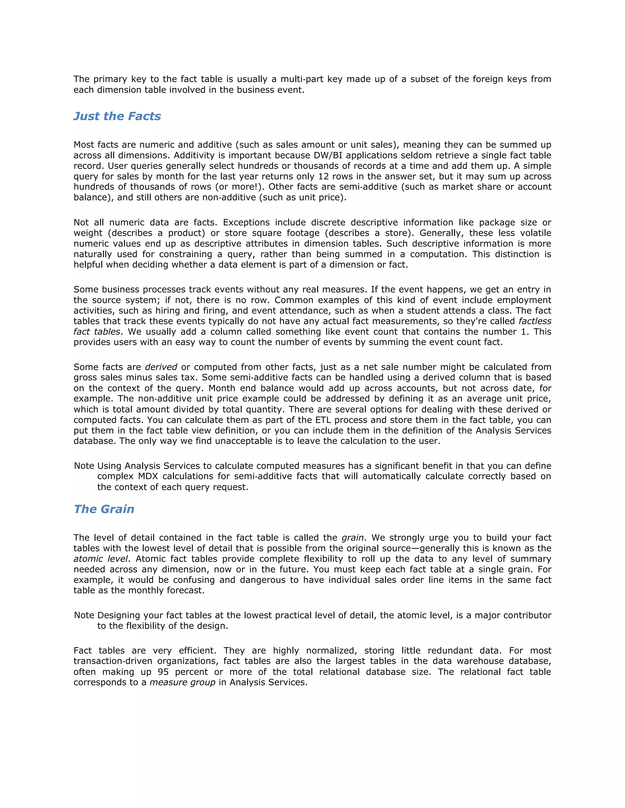 Designing the business process dimensional model | DOCX