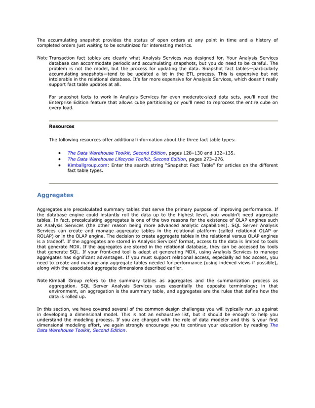 Designing the business process dimensional model | PDF
