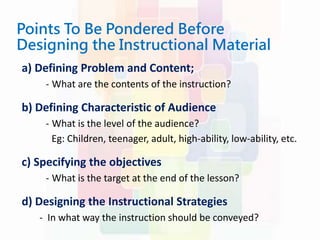 Designing the Instructional Messages | PPTX