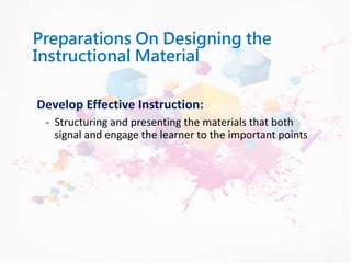 Designing the Instructional Messages | PPTX
