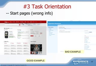 Designing usable web applications (part 1) experience dynamics web seminar | PPT