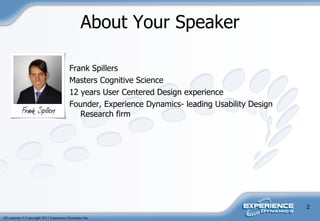 Designing usable web applications (part 1) experience dynamics web seminar | PPT