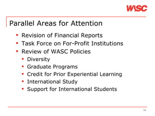 Designing WASC Senior for 2012 2020 | PPT