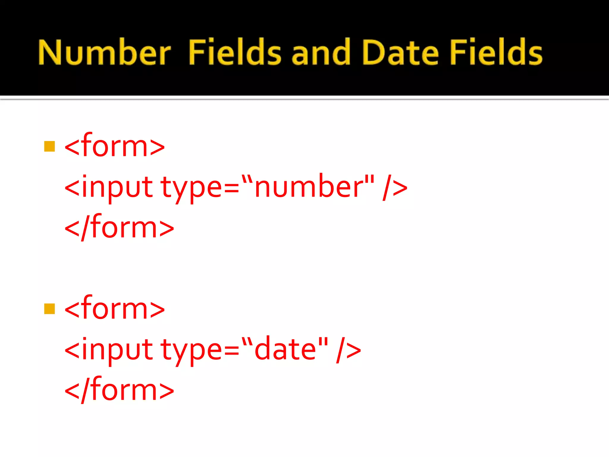 Designing Web Pages Html Forms And Input Ppt