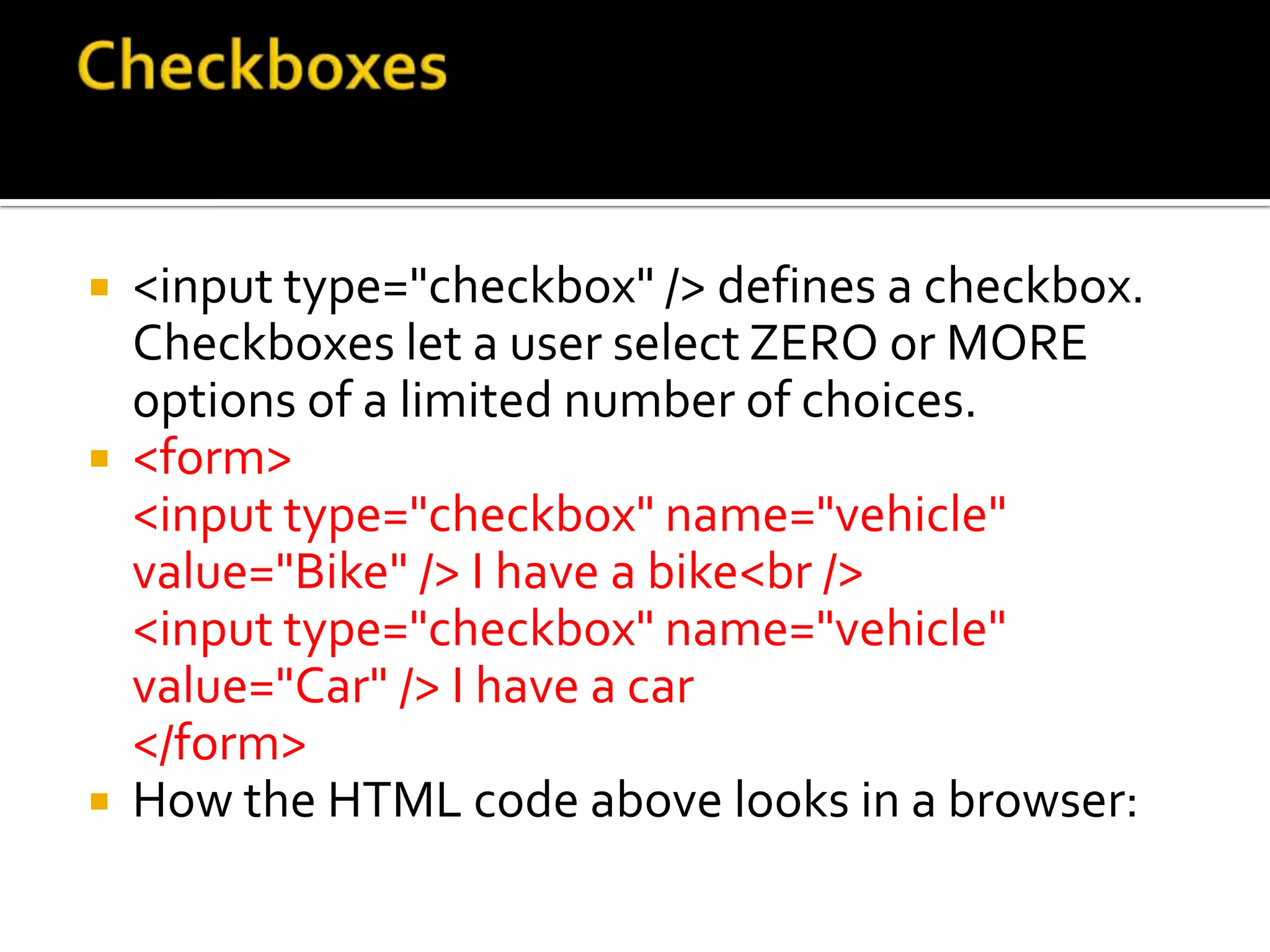 Designing Web Pages Html Forms And Input Pptx Web Design And Html