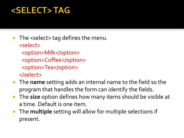 Designing Web Pages Html Forms And Input Pptx Web Design And Html