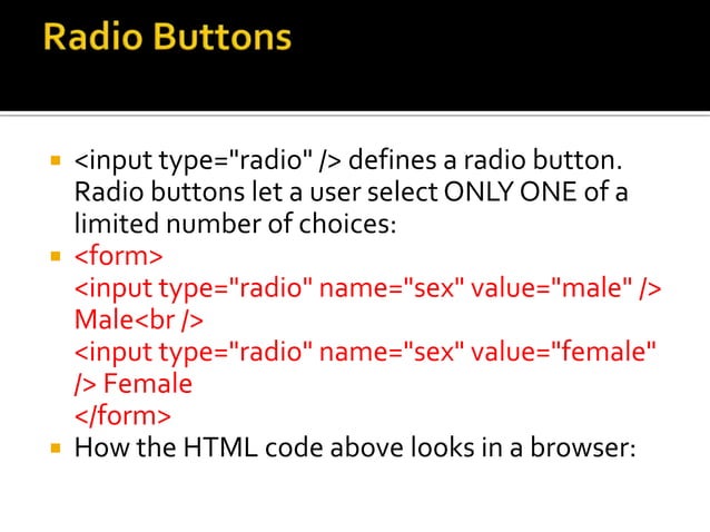 Designing Web Pages Html Forms And Input Pptx Web Design And Html Internet