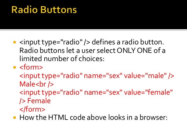 Designing web pages html forms and input