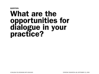 Designing with Dialogue | PDF