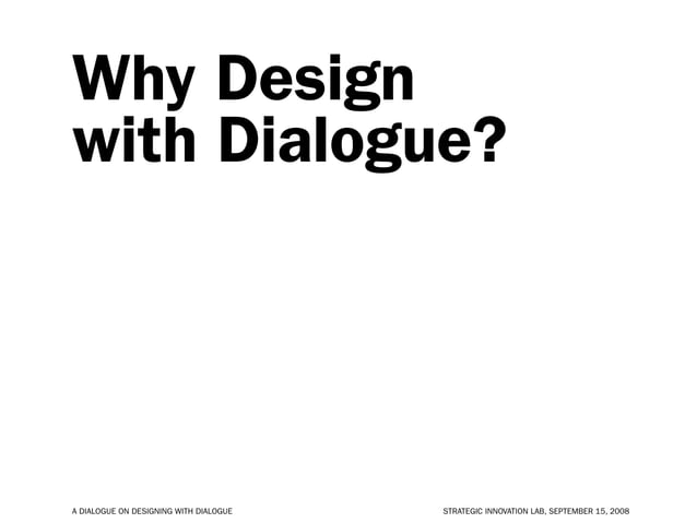 Designing with Dialogue | PPT