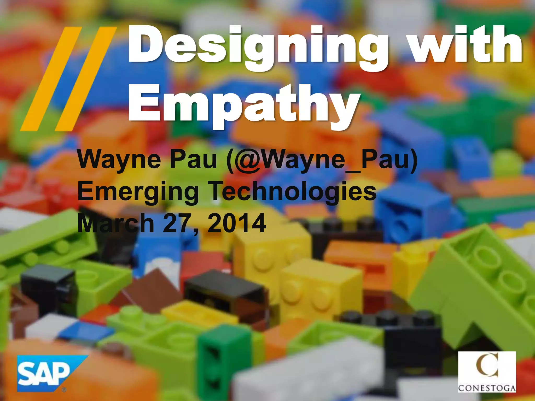 Designing Mobile Apps with Empathy - Why to create more accessible Mobile Apps | PPT