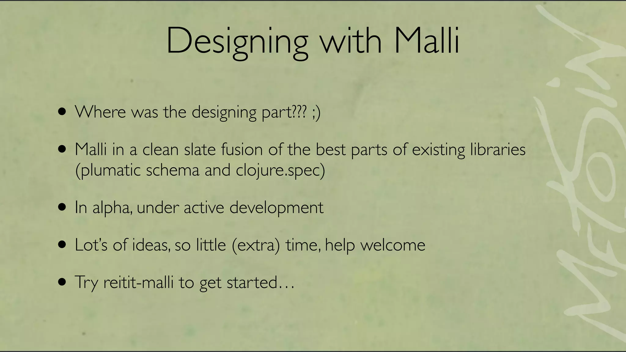 Designing with malli | PDF