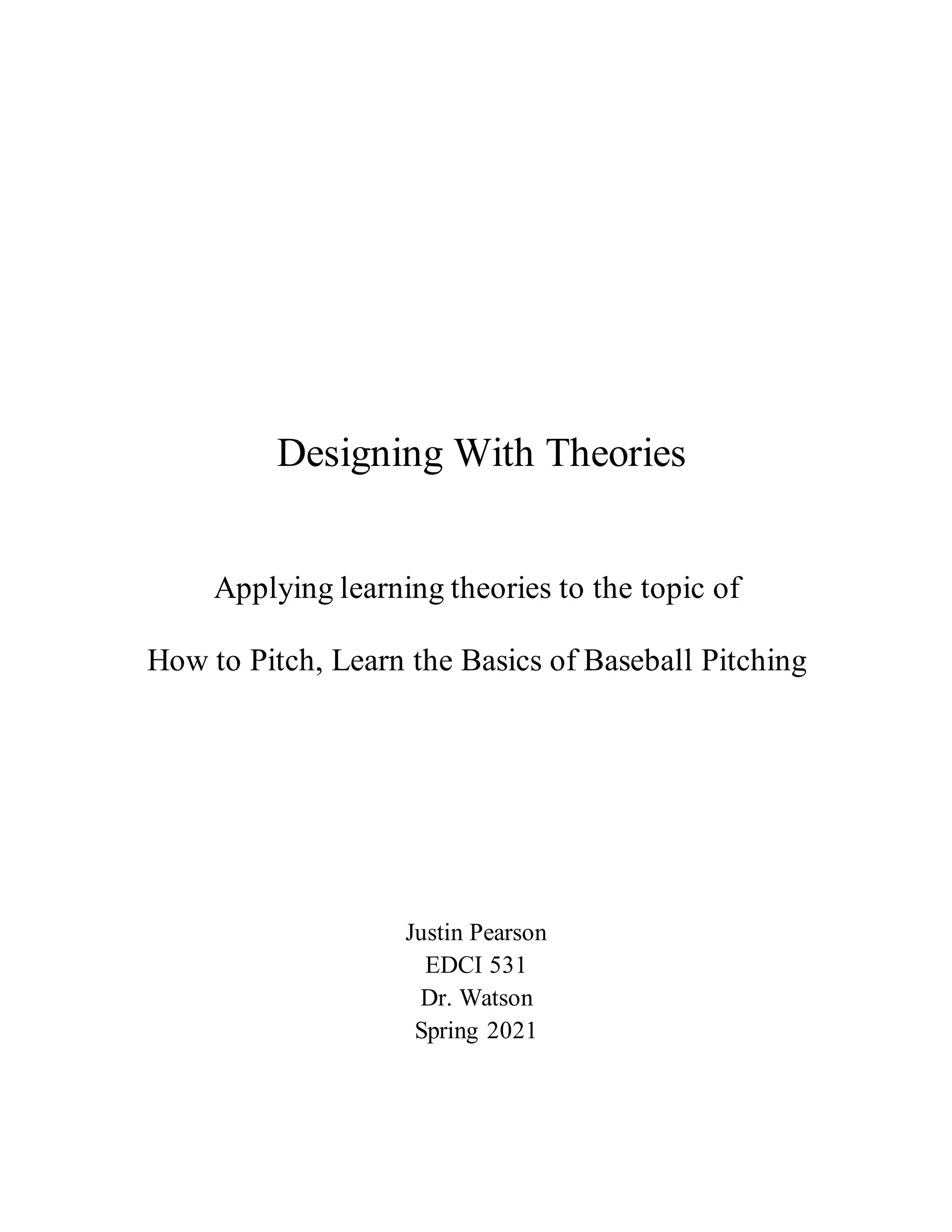Designing with theories | PDF