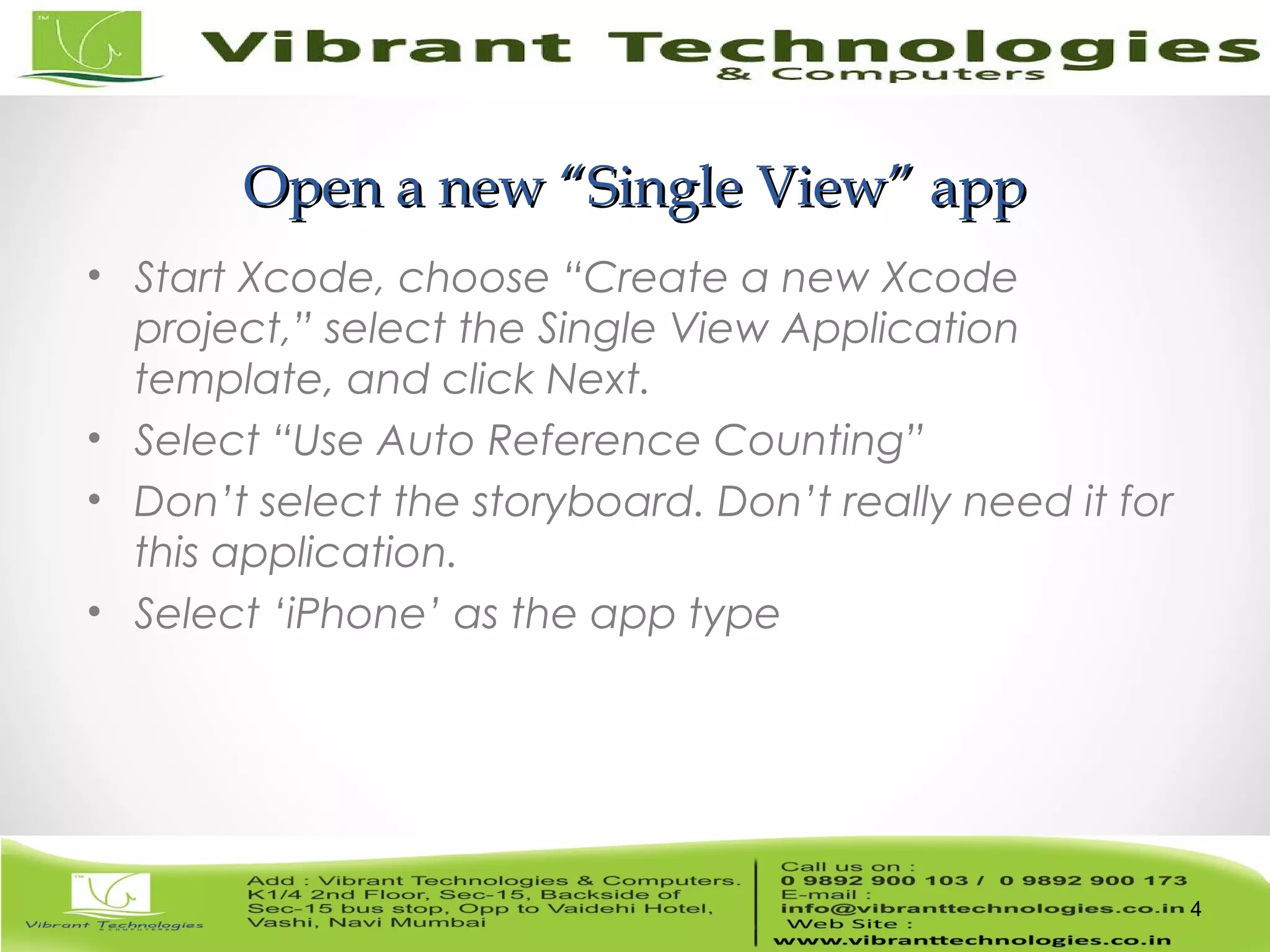 Ios Designing With Ui Tool Bar In Ios Ppt