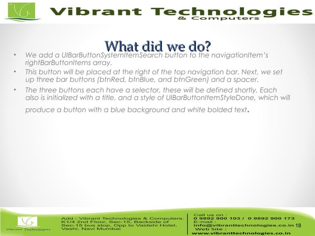 IOS- Designing with ui tool bar in ios | PPT