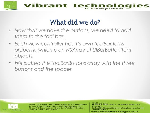 IOS- Designing with ui tool bar in ios | PPT