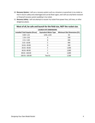 Designing your own model rocket | PDF