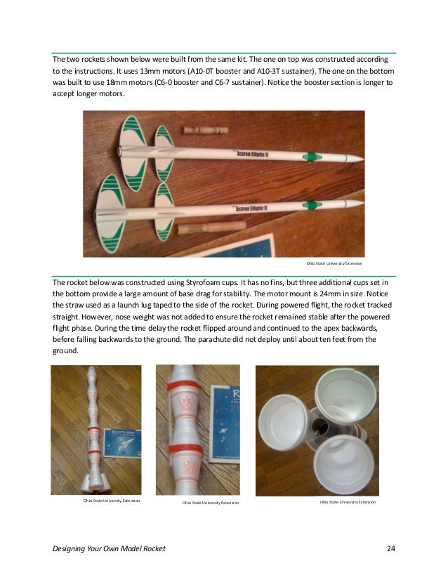 Designing your own model rocket