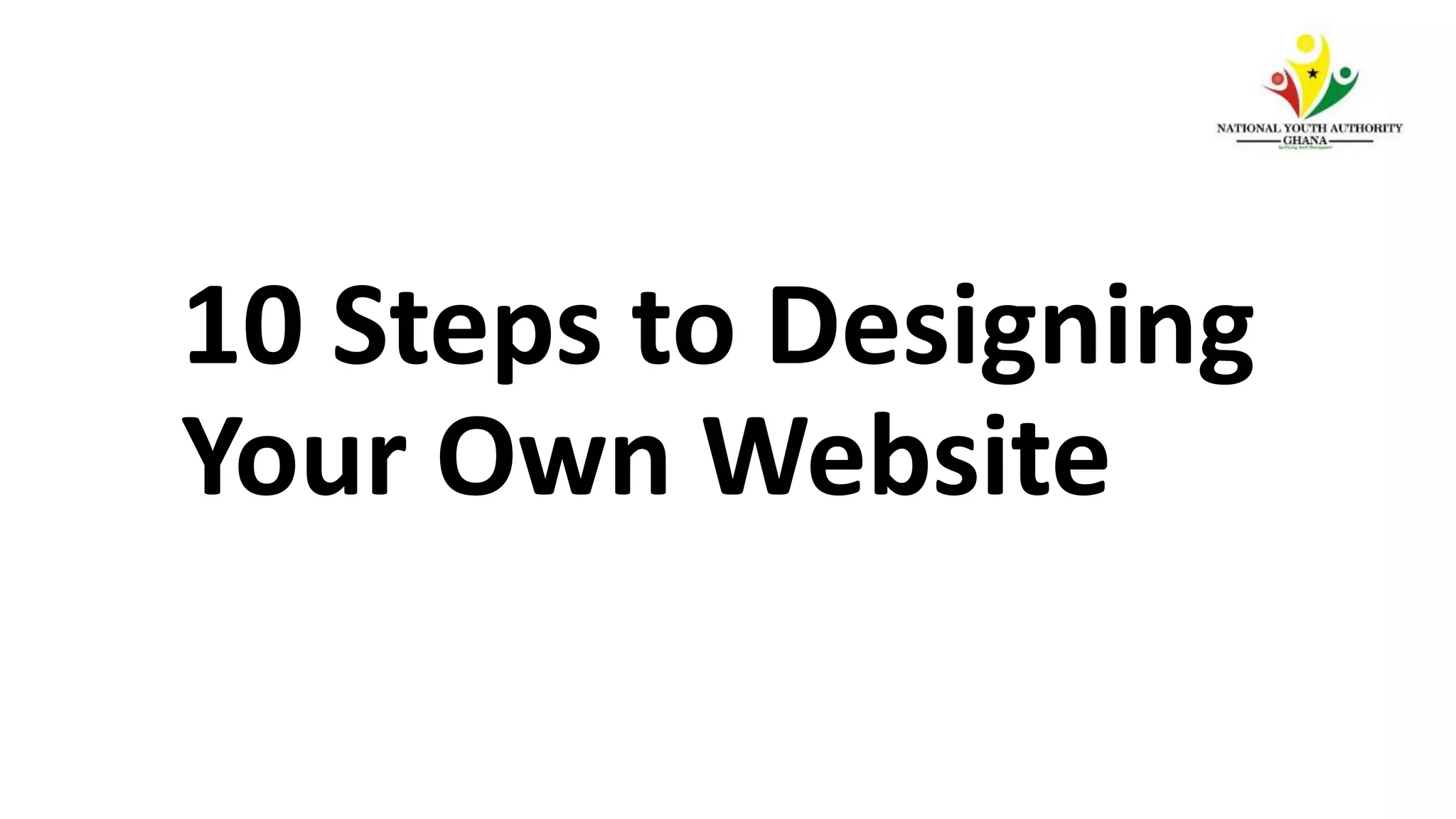 Designing your own website | PPTX