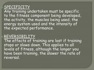 Designing your training programme | PPTX