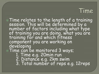 Designing your training programme | PPTX