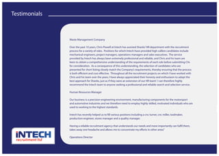 iNTECH Brochure | PDF