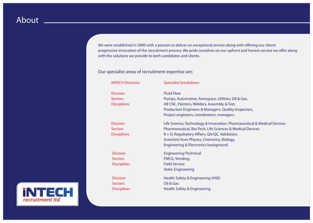 iNTECH Brochure | PPT