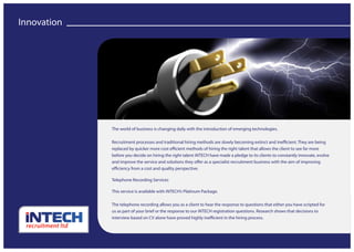 iNTECH Brochure | PDF