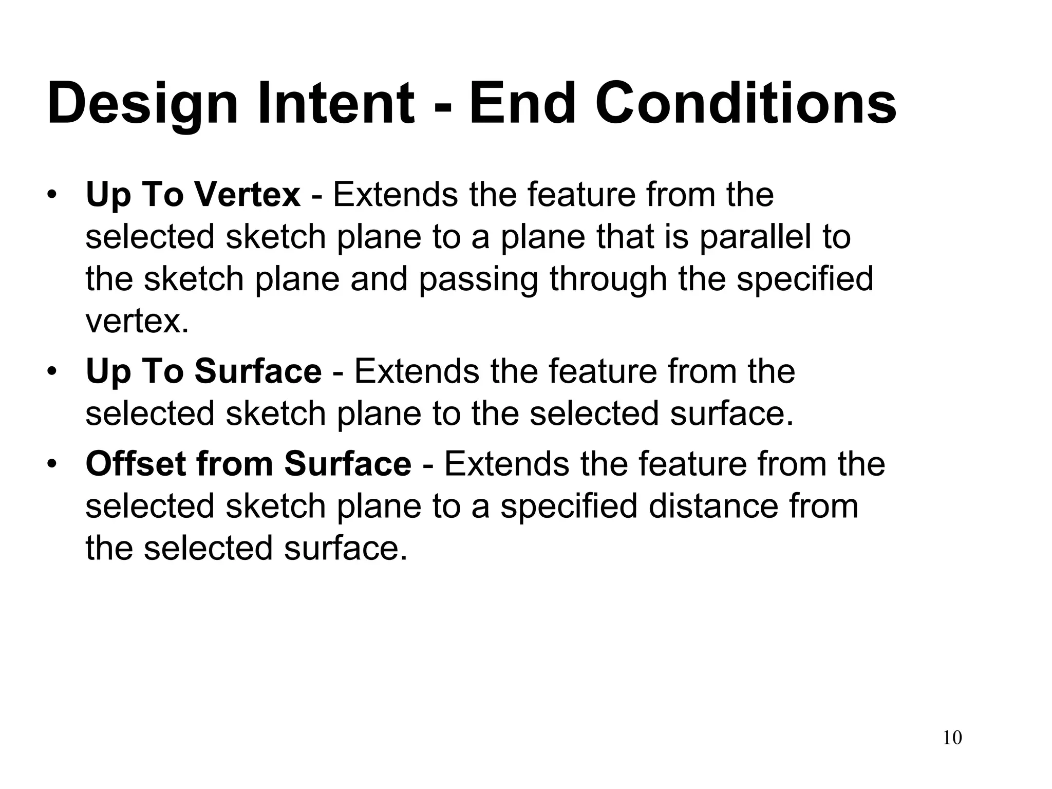 Design Intent.ppt | 3-D Graphics | Computer Software and Applications