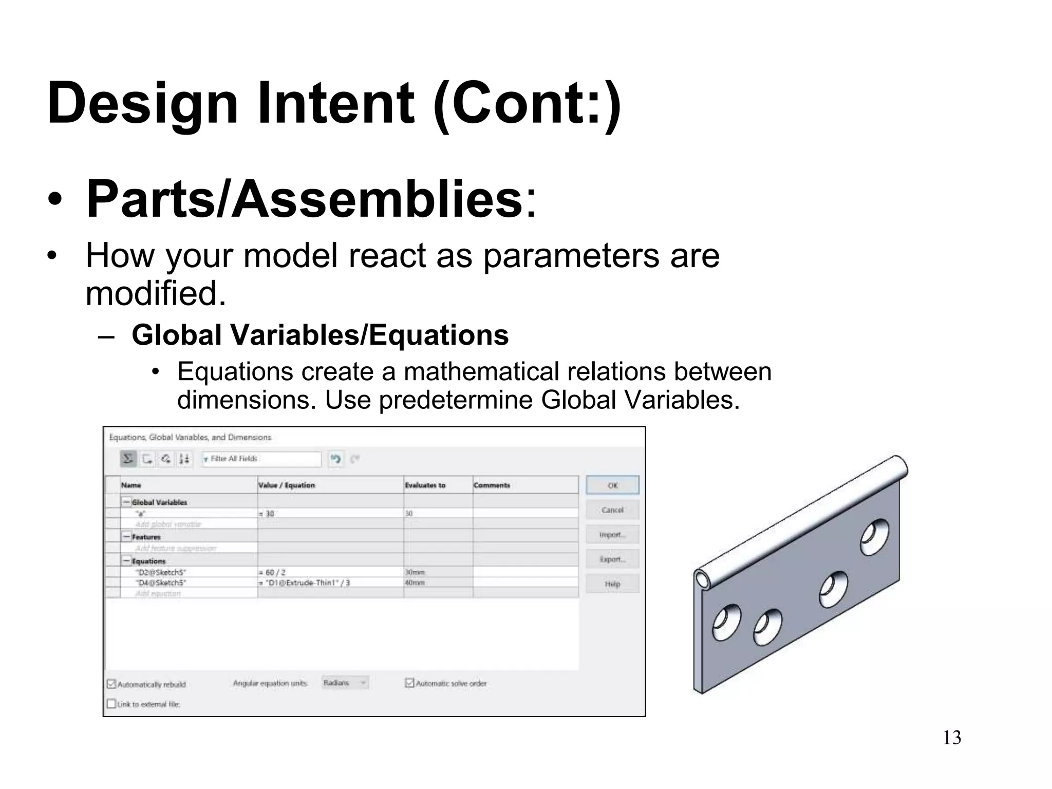 Design Intent.ppt | 3-D Graphics | Computer Software and Applications