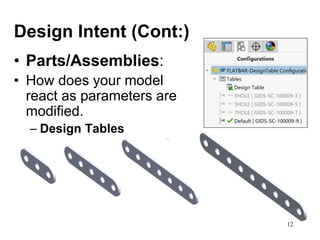 Design Intent.ppt | 3-D Graphics | Computer Software and Applications
