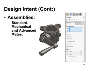 Design Intent.ppt | 3-D Graphics | Computer Software and Applications