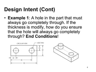 Design Intent.ppt | 3-D Graphics | Computer Software and Applications