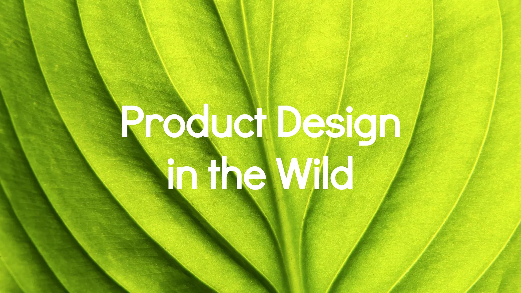 Design in the wild | PPT
