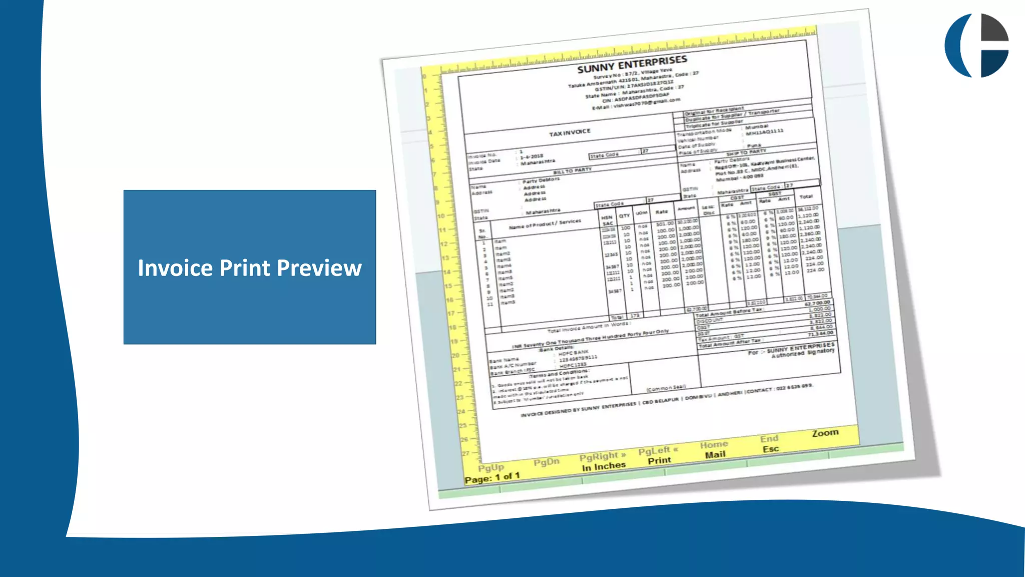 Design invoice | PPTX