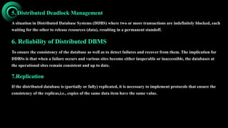 Design Issues in Distributed DBMS.pptx | Databases | Computer Software and Applications