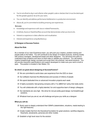 Design job descriptions | PDF