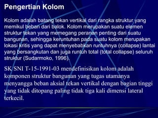 Analisis dan Design Kolom serata penulangan | PPT