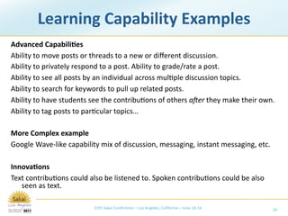 Sakai Learning Capabilities Design Lenses in Action | KEY | Computer ...