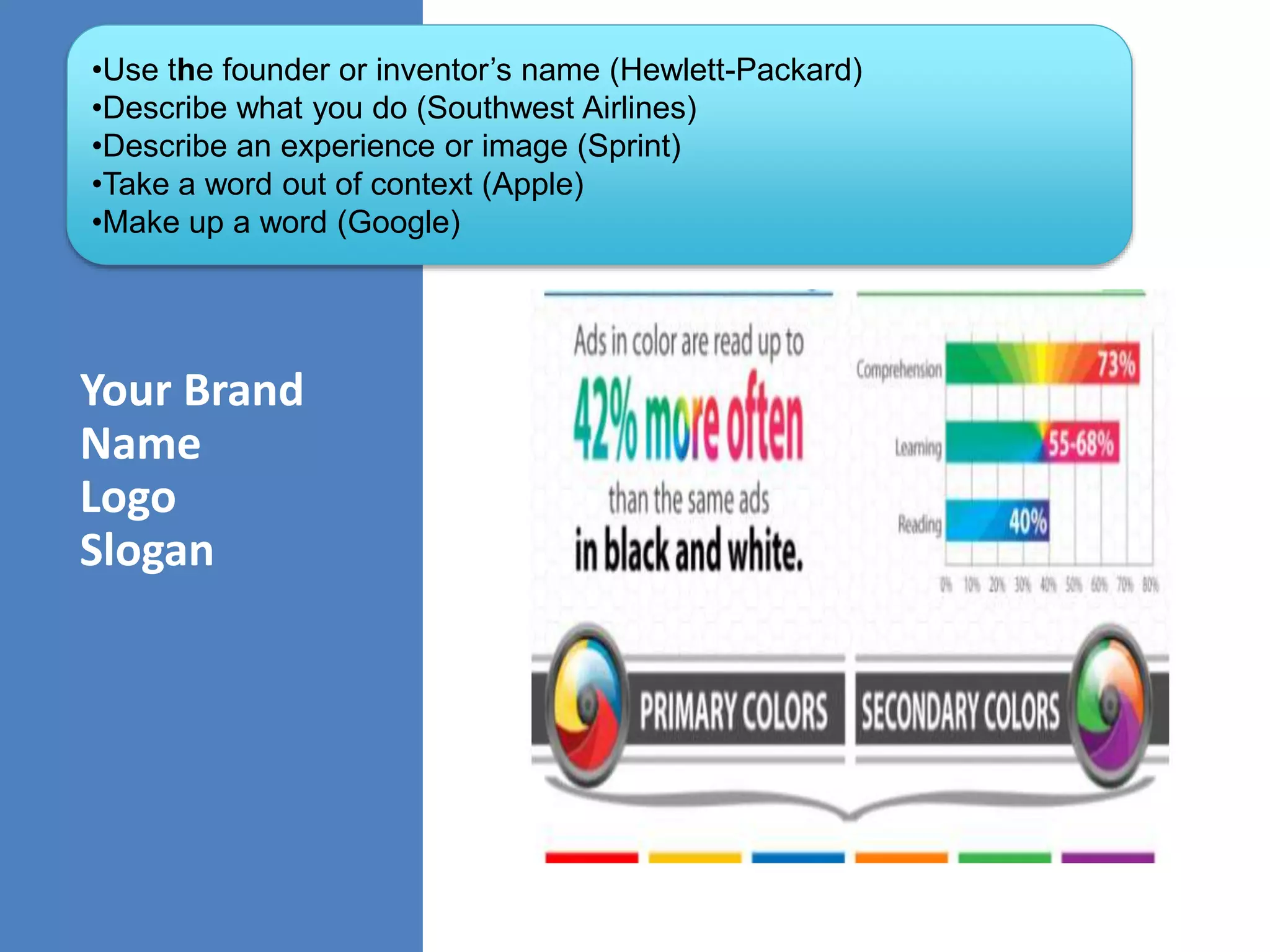 Design, logo, slogan | PPT