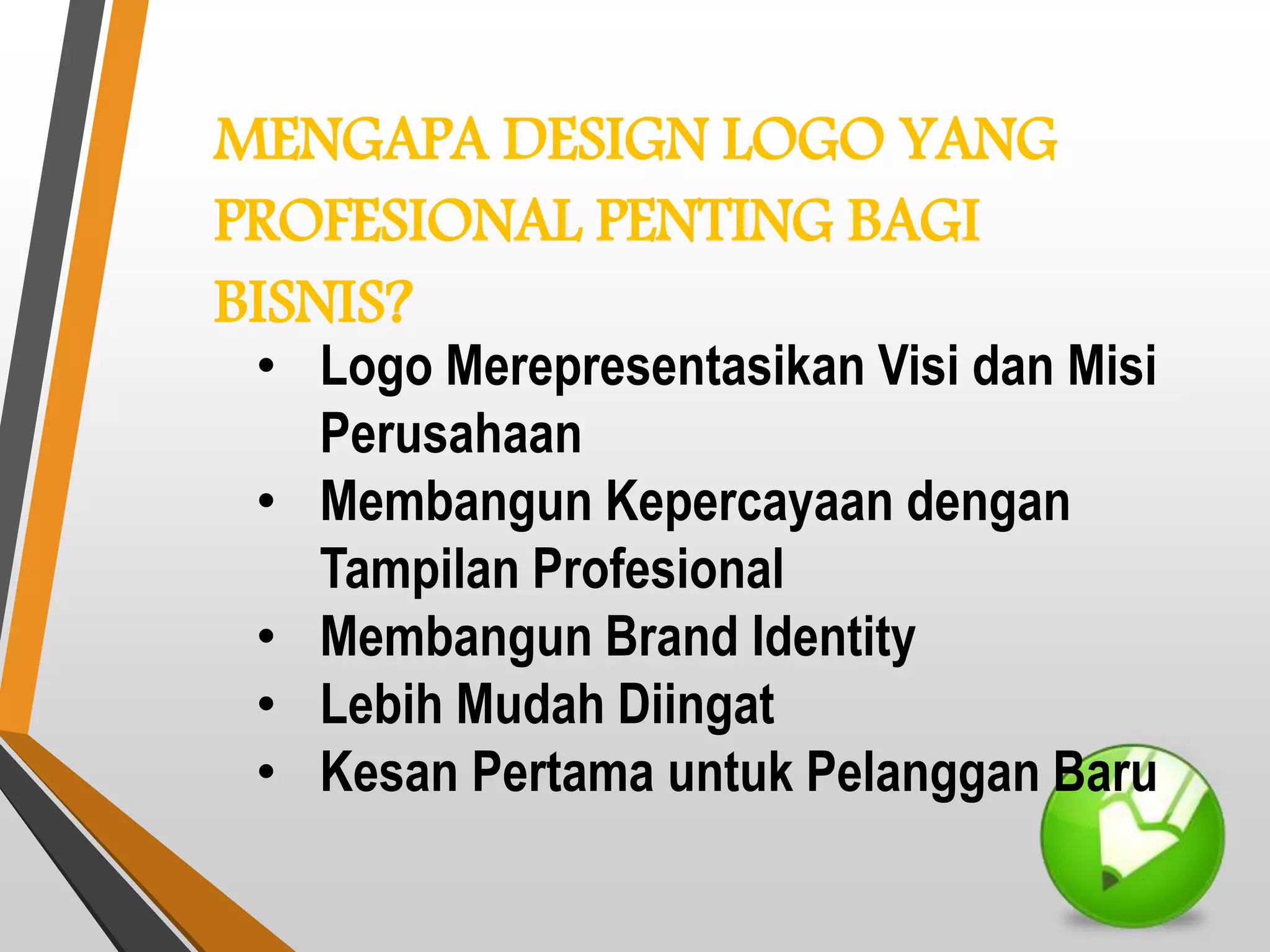 Go Modern Level 1 - Design Logo Usaha Profesioneal Sahar | PPTX