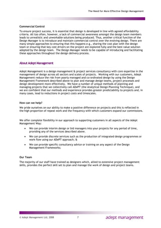 Design Management White Paper V5 | PDF | Civil Engineering Industry ...