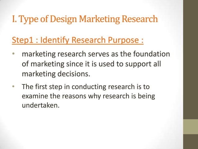 Design marketing research | PPT