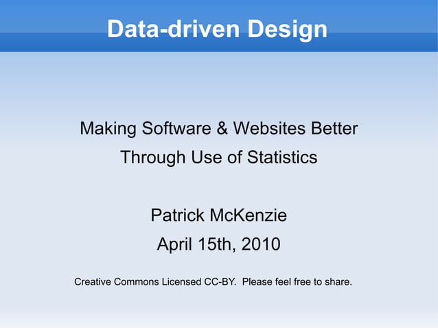 Data-Driven Software Design | ODP | Graphics Software | Computer ...