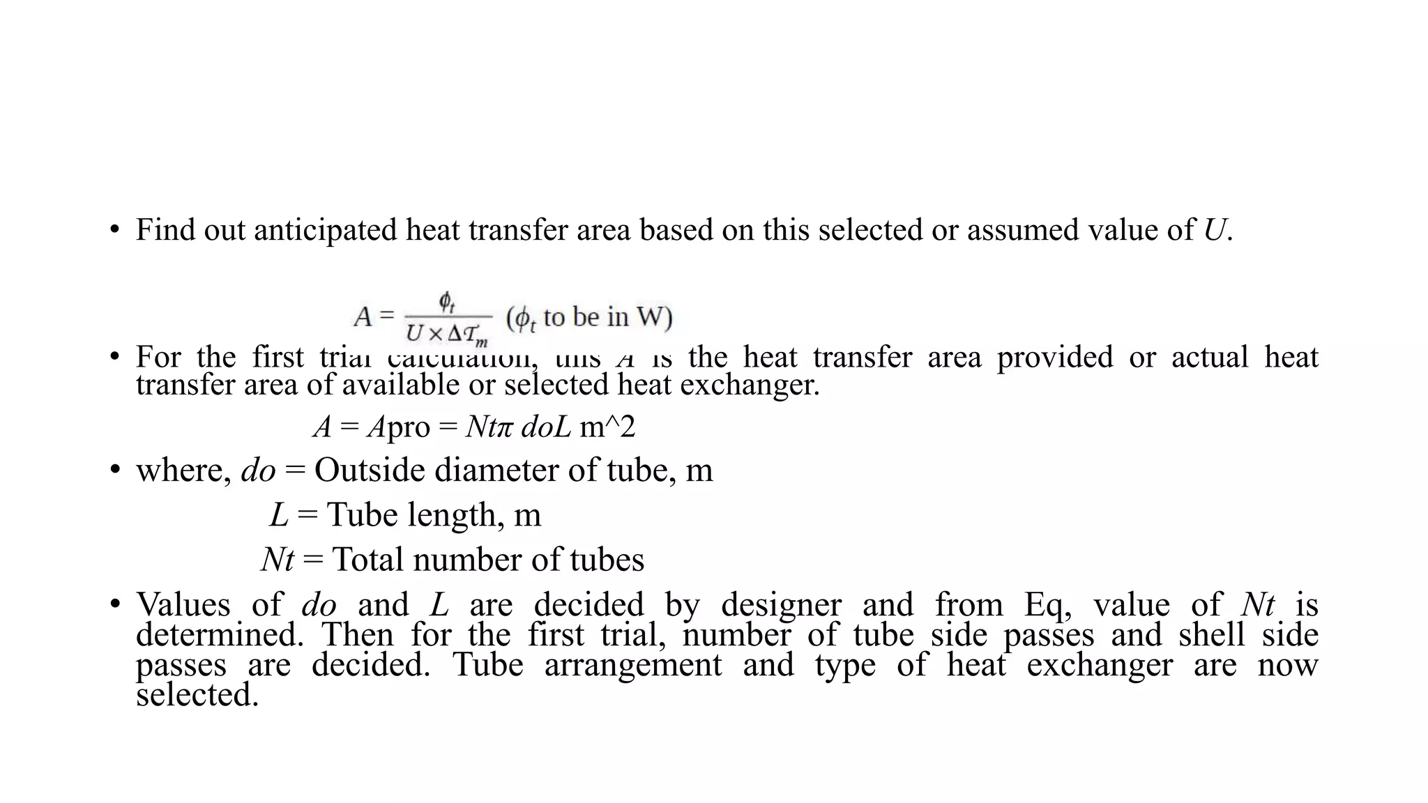 Design method for shell tube heat exchanger | PPTX